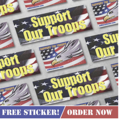 Free Sticker - “Support the Troops” | Free Stuff, Product Samples, Freebies, Coupons | Munchkin ...